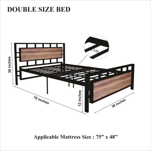 Buy Homdec Hercules Metal Bed Frame Double | Up to 40% OFF