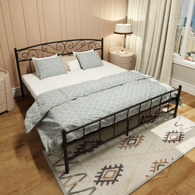 Buy Antila Heavy Duty King Size Metal Frame Bed | Homdec