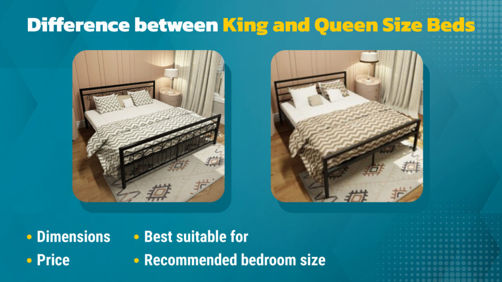 King vs. Queen Size Metal Beds: Choosing the Perfect Fit